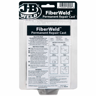 FiberWeld Permanent Repair Cast Kit with FiberFix, 2 In. Wrap - True ...