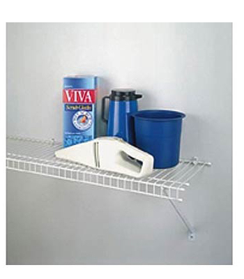 All-Purpose Wire Shelf Kit, White, 2-Ft. x 12-In. - True Value Hardware
