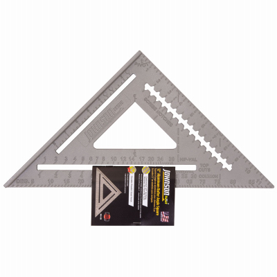 Johnny Square Aluminum Rafter Square, 12 In. - True Value Hardware