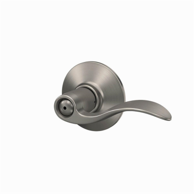 Satin Nickel Accent Privacy Lever Lockset - True Value Hardware