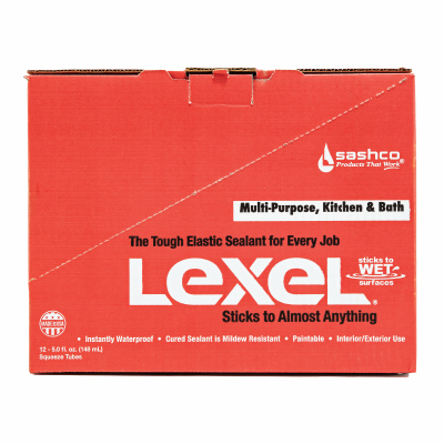 Lexel All-Purpose Elastomeric Sealant, White, 5-oz. Squeeze Tube - True ...