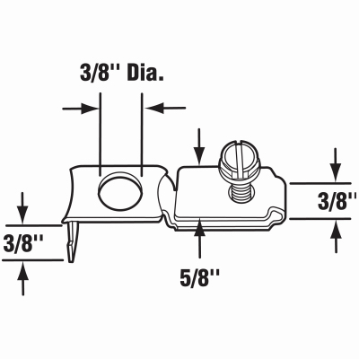 Bi-Fold Top or Bottom Pivot Bracket, Slimfold - True Value Hardware