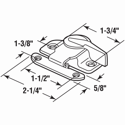 Double Hung Sash Lock with Draw Tight Cam-Action Latch Design, Bright ...