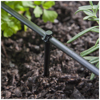 1/4 in. Tubing Support Stake, Plastic, 4 in., 10-Pack - True Value Hardware