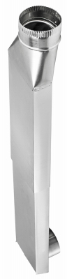 Periscope 90 Degree to Straight Rectangular Aluminum Dryer Duct - True ...
