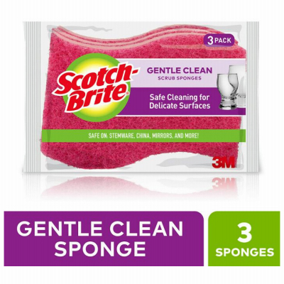 Gentle Clean Scrub Sponge, 3-Pk. - True Value Hardware