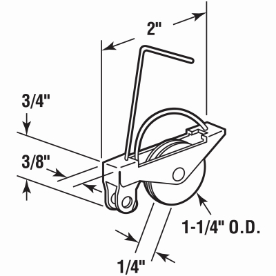 Spring Tension Roller Assembly, Concave, 1-1/4 In. OD, 2-Pk. - True ...