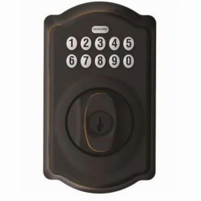 Aged Bronze Keypad Deadbolt Lock - True Value Hardware