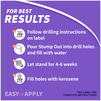 Stump-Out Granules, Do-it-Yourself At Home Stump Removal, Fast-Acting ...