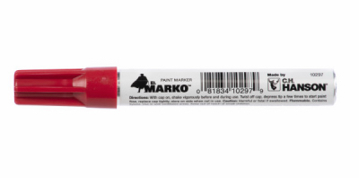 El Marko Permanent Red Paint Marker - True Value Hardware