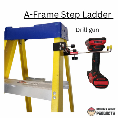 Monkey Klamp Hands-Free Ladder Tool Holders, Fits All A-Frame Step ...
