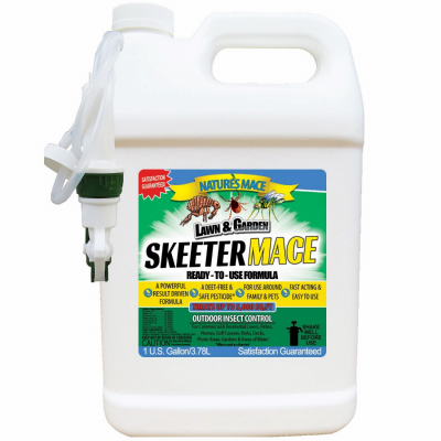 Skeeter Mace All-Natural Mosquito Repellent, Gallon Spray Bottle - True ...