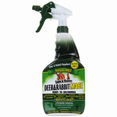 Deer & Rabbit Mace Repellant, All Natural, 40 oz. RTU Spray - True ...