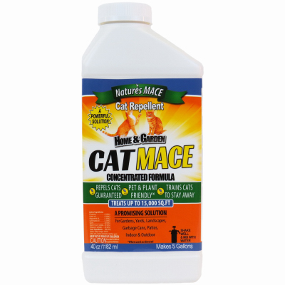 Cat Mace Repellant, All Natural, 40 oz. Concentrate Makes 5 Gallons ...