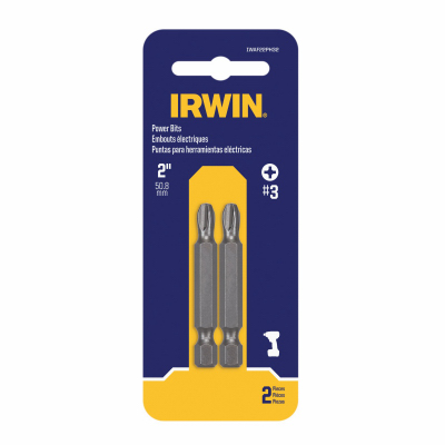 Power Drive #3 Phillips Bits, 2 In. 2-Pk. - True Value Hardware