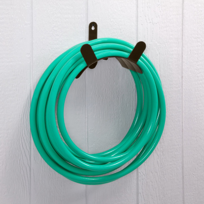 Hose Hanger, Wall-Mount, Bronze, Holds 125 Ft. - True Value Hardware