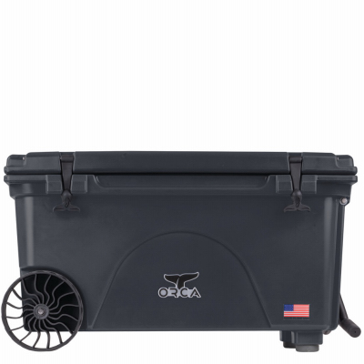 Roto Molded Wheeled Cooler, Charcoal Color, 65 Qt. - True Value Hardware