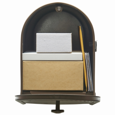 Edwards Post-Mount Mailbox, Large, Venetian Bronze Steel - True Value ...