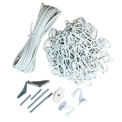 Light Fixture Swag Kit, White, 15-In. Chain - True Value Hardware