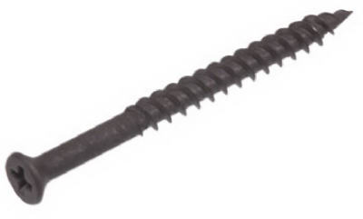 Trim-Head Screws, #1 Phillips Recess, Phosphate Steel, Fine Thread, #6 ...