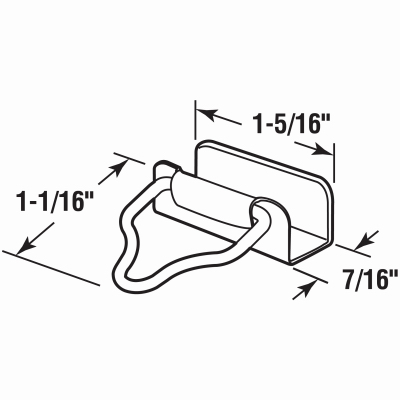 Window Screen Bottom Latches, 4-Pk. - True Value Hardware