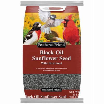 Black Oil Sunflower Seed Wild Bird Food, 20 Lb. Bag - True Value Hardware