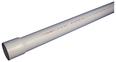 Schedule 40 DWV PVC Pipe, Bell End, Foam Core, 4-In. x 20-Ft. - True ...