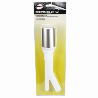 Dishwasher Air Gap Body & Cap, Brushed Nickel - True Value Hardware