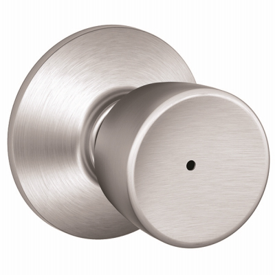 Privacy Lock, Bell Knob, Satin Chrome - True Value Hardware