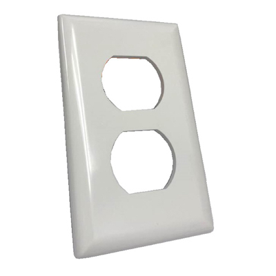 RV Wall Plate, Single-Gang, White Plastic - True Value Hardware