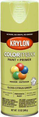 COLORmaxx Spray Paint + Primer, Gloss Citrus Green, 12-oz. - True Value ...