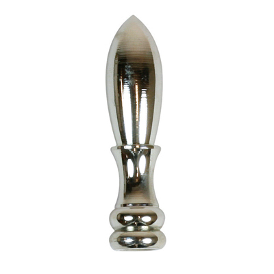 Lamp Finial, Bullet, Nickel Finish, 2-In. - True Value Hardware