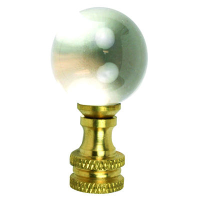 Lamp Finial, Glass Ball, 1-7/8-In. - True Value Hardware