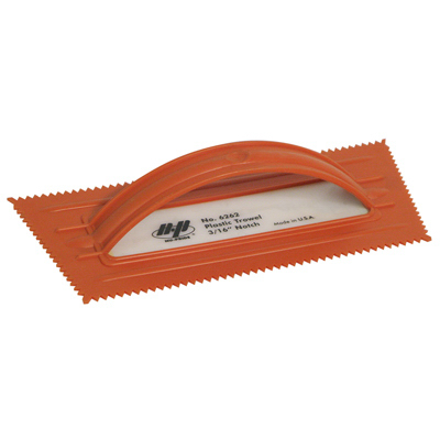 Tile Trowel, Notched, Plastic, 3/16 x 3/16 In. - True Value Hardware