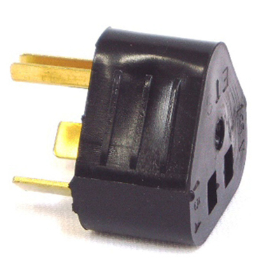 RV Compact Adapter, 15-Amp Female Receptacle, 125-Volt, Black - True ...
