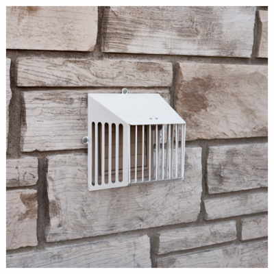 Exclusion Dryer Vent Guard, White Zinc/Steel, 6 In. - True Value Hardware