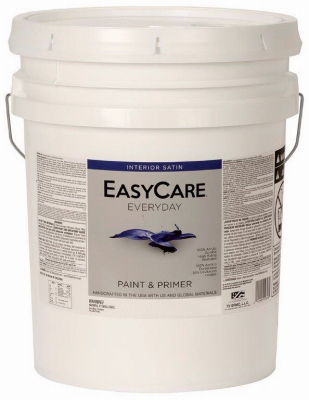 Everyday Interior Satin Latex Paint, Medium Base, 5 Gallons - True ...