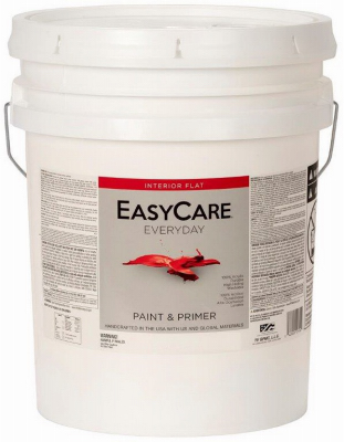 Interior Latex Paint, Flat, Pastel Base, 5 Gallon - True Value Hardware