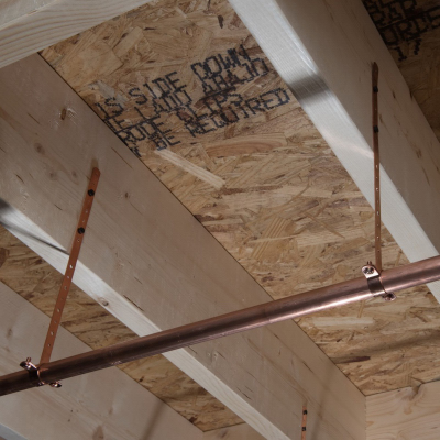 Copper-Plated Pipe Hanger, Milford Type, 3/4 x 12 In. - True Value Hardware