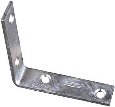 Galvanized Corner Brace, 3 x 3/4 In. - True Value Hardware