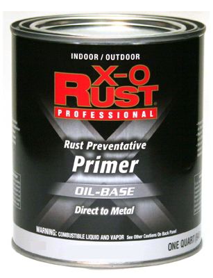 X-O Rust Metal Primer, Oil-Base, Interior/Exterior, Gray, 1 Qt. - True ...