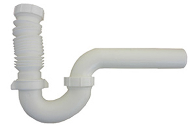 P-Trap, Flexible White PVC. 1-1/4 Or 1-1/2 In. O.D - True Value Hardware
