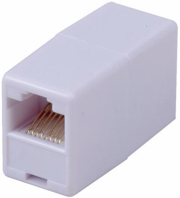 Cat5/Cat6 In-Line White Coupler - True Value Hardware
