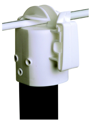 Electric Fence T-Post Insulator, White, 10-Pk. - True Value Hardware