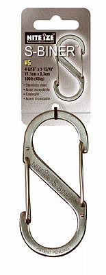 S-Biner Carabiner Clip, #5, Stainless Steel - True Value Hardware