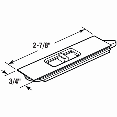 Spring-Loaded Window Tilt Latch, White Plastic, Snap-In, 2-Pk. - True ...