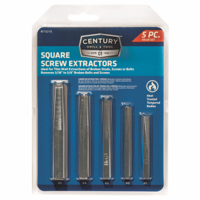 5-Pc. Square Screw Extractor Set - True Value Hardware