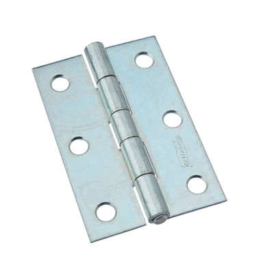 Door Hinge, Square Corners, Permanent Pin, Zinc, 3 In. - True Value ...