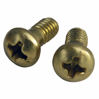 Brass Faucet Bibb Screw, 3/8 In. Long x 8-32 Thread, - True Value Hardware