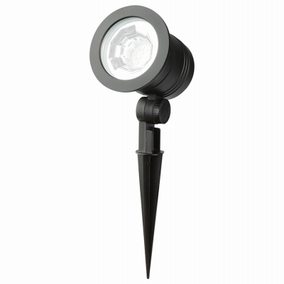 Wired Low-Voltage LED Spotlight, Black Metal, 100 Lumens - True Value ...